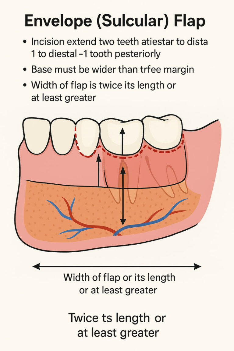 Envelope Flap Design in Oral Surgery | Principles, Dimensions & Blood ...